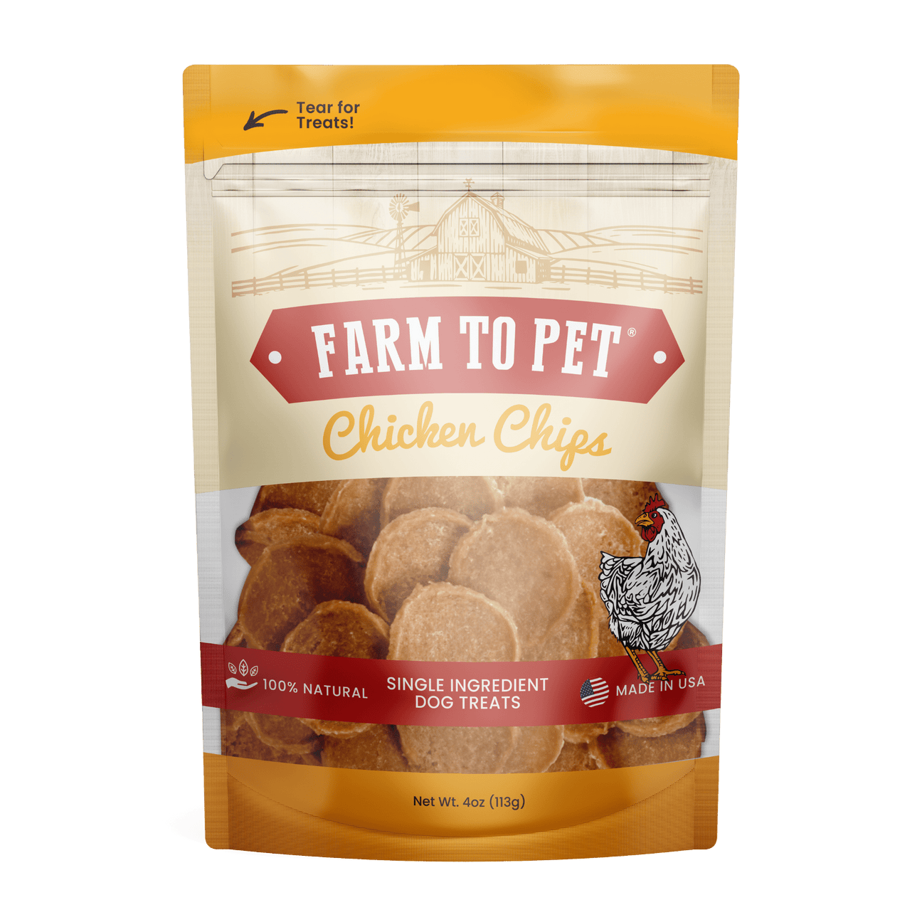 Chicken Chips for Dogs, Specialty Chicago Packaging – Farm To Pet