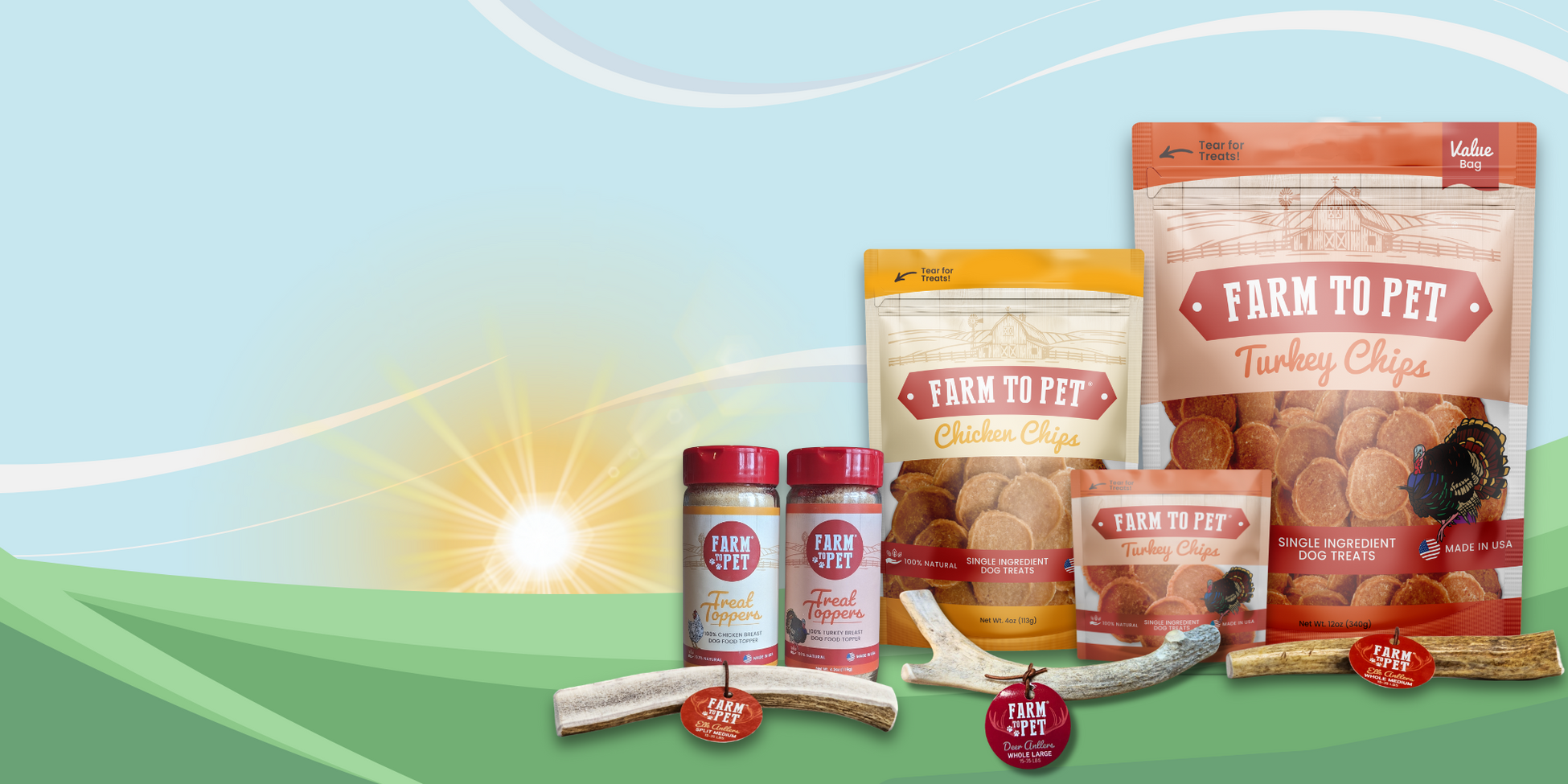 Healthy Cat & Dog Treats, Food Toppers and Chews - Farm To Pet